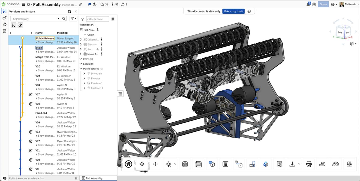 Robot Design Tools for FIRST Robotics Teams