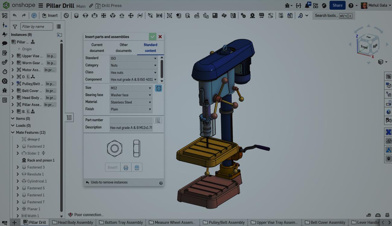 Auto‑Size in Onshape Standard Content