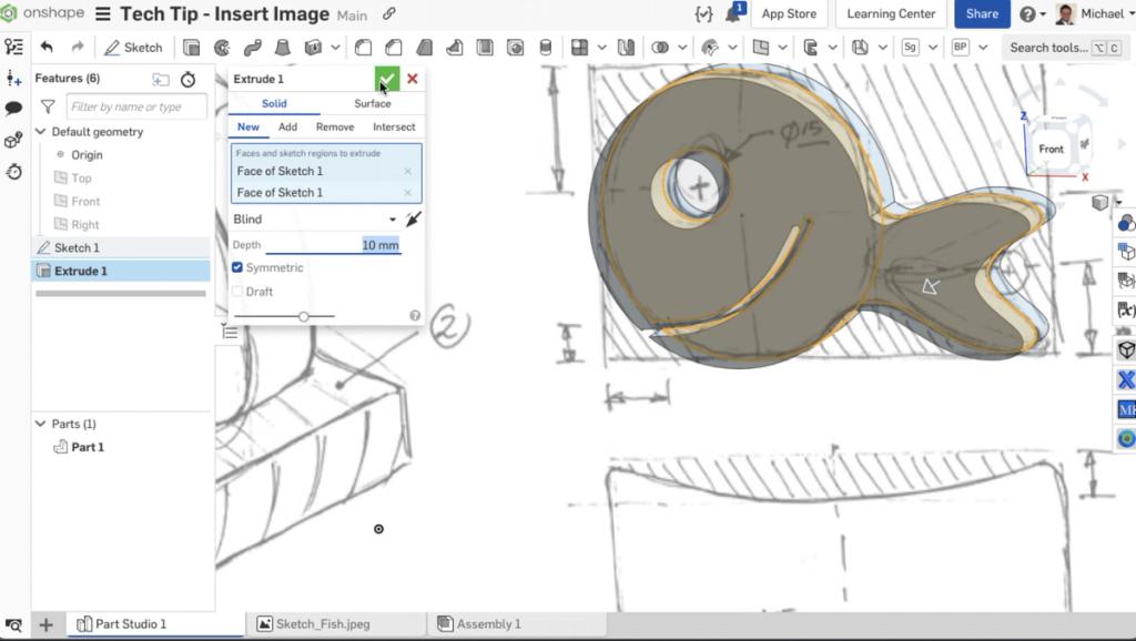 Tech Tip: How to Start a Sketch with an Imported Image - Onshape