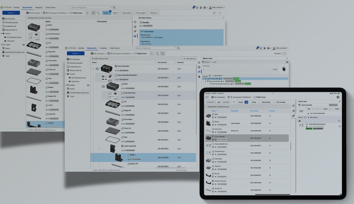 Navigating CAD Data with Documents, List View, and Structure View