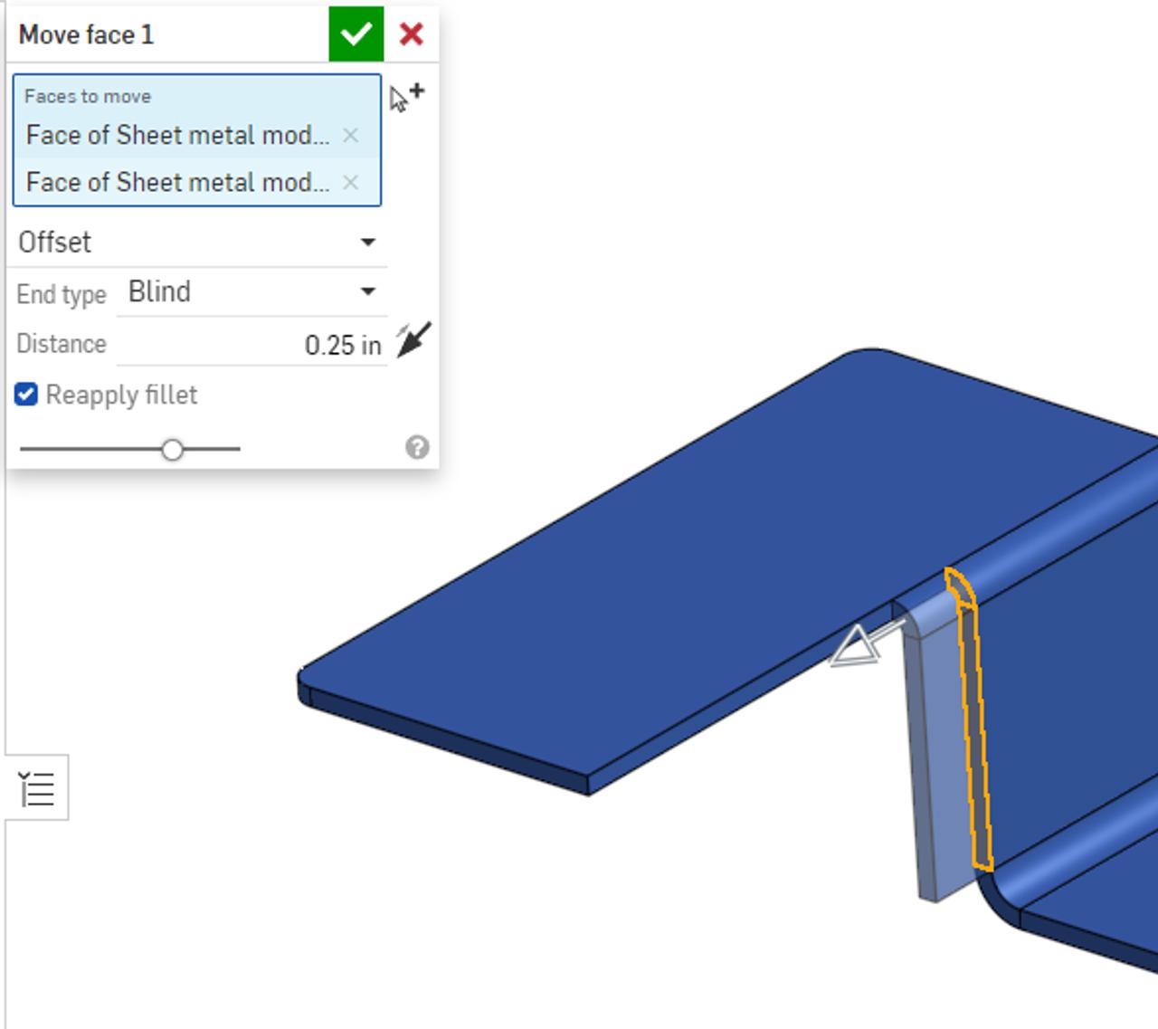 Modifying Sheet Metal Corners - Onshape